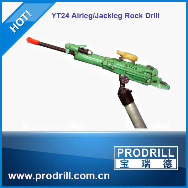 Yt24 Horizontal Pneumatic Airleg Rock Drill Machine